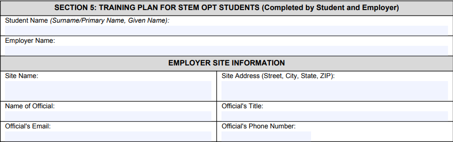 A Guide for Completing Form I-983 for STEM OPT Students